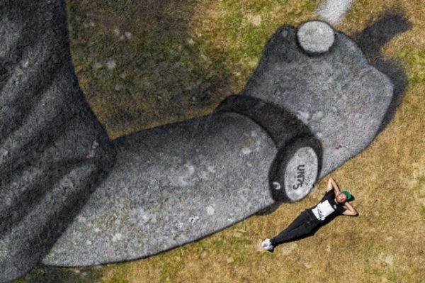 UN75 Land Art by SAYPE in Geneva - I Support Street ArtI Support Street Art