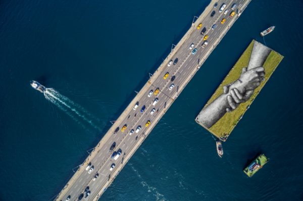 Beyond Walls Project By Saype In Istanbul I Support Street Arti