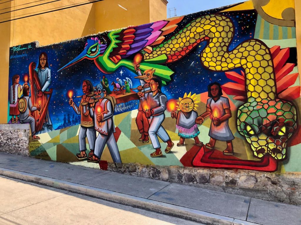 Native Posada inspired mural by artist Fosil - I Support Street ArtI ...
